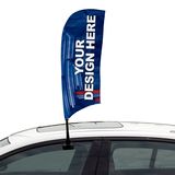 personalized car window flags